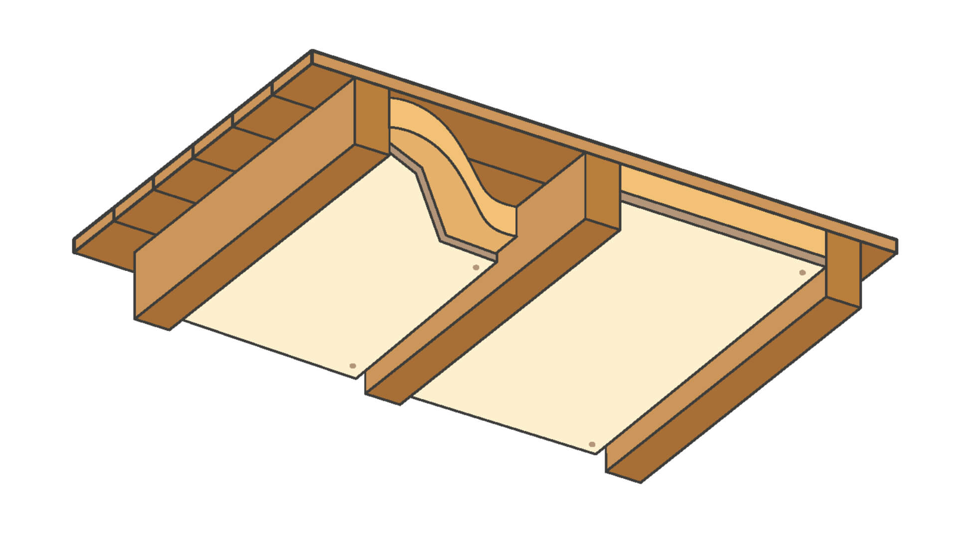 Comment poser un plafond suspendu sous solives en bois