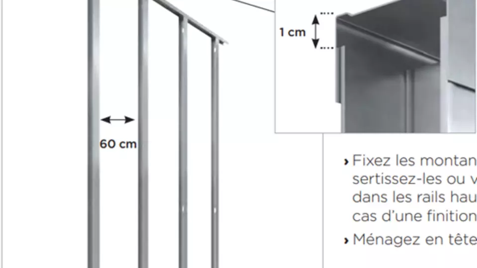 Comment monter une cloison sur ossature Placostil®