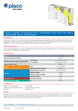 Cloisons - SAD200 - 2x Placoplatre® BA 13 - 3x Placoplatre® BA 13 - Stil® M 48 - 0,4 - Simple ...