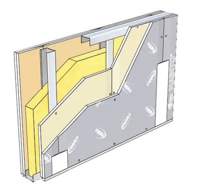 Cloisons - 98/48 - 1x Habito® 13 + 1x Placoplatre® BA 13 - 1x Habito ...