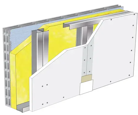 Doublages Placostil® sur montants - 1x Placoplatre® BA 18 - Stil® M 48 ...