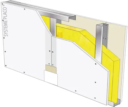Cloisons - 140/90 - 1x Placoplatre® BA 25 - 1x Placoplatre® BA 25 ...
