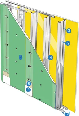 Cloisons - Up Stil® 165/140 - 1x Habito® 13 - 1x Placomarine® BA 13 ...
