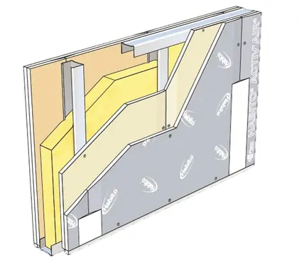 Cloisons - 98/48 - 1x Placomarine® BA 13 + 1x Placoplatre® BA 13 - 1x ...